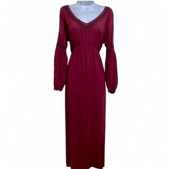 EARTHBOUND | Dresses | Earthbound Bohemian Maxi Dress With Embroidery ...
